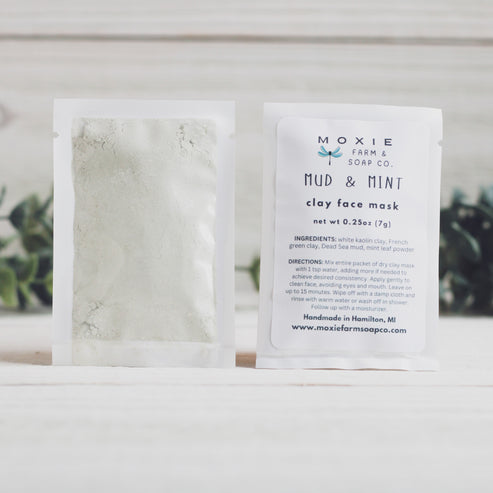 Mud & Mint Clay Face Mask – Moxie Farm & Soap Co.